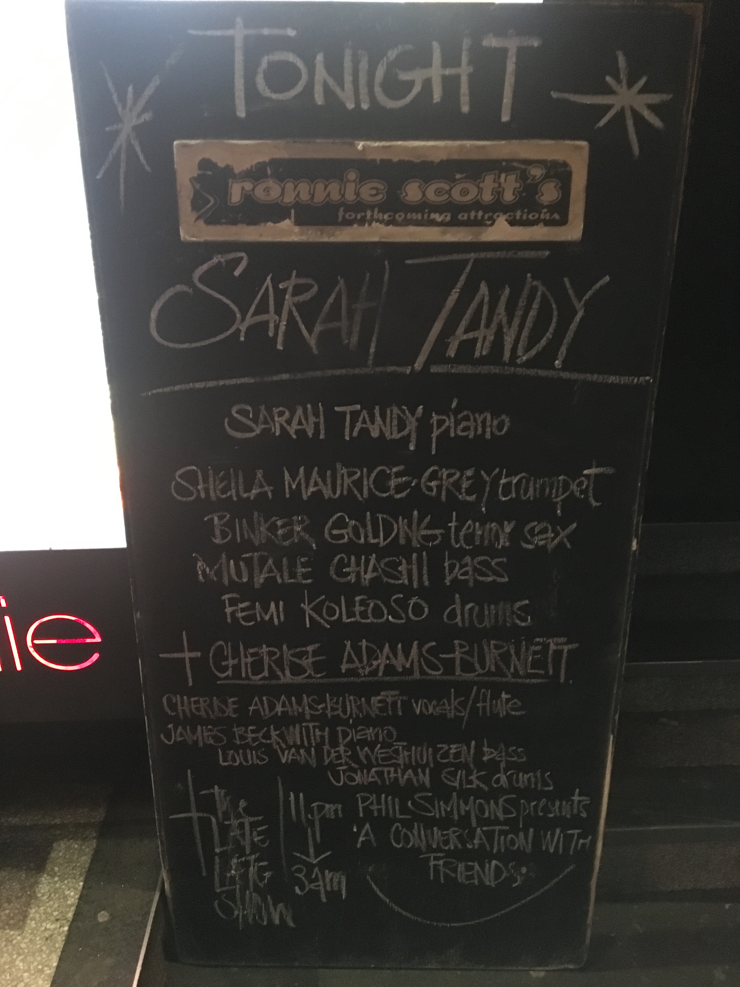 Sarah Tandy at Ronnie Scott’s | thebluemoment.com